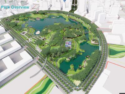 Broadway Malyan | Designs for a new urban park that will be the…